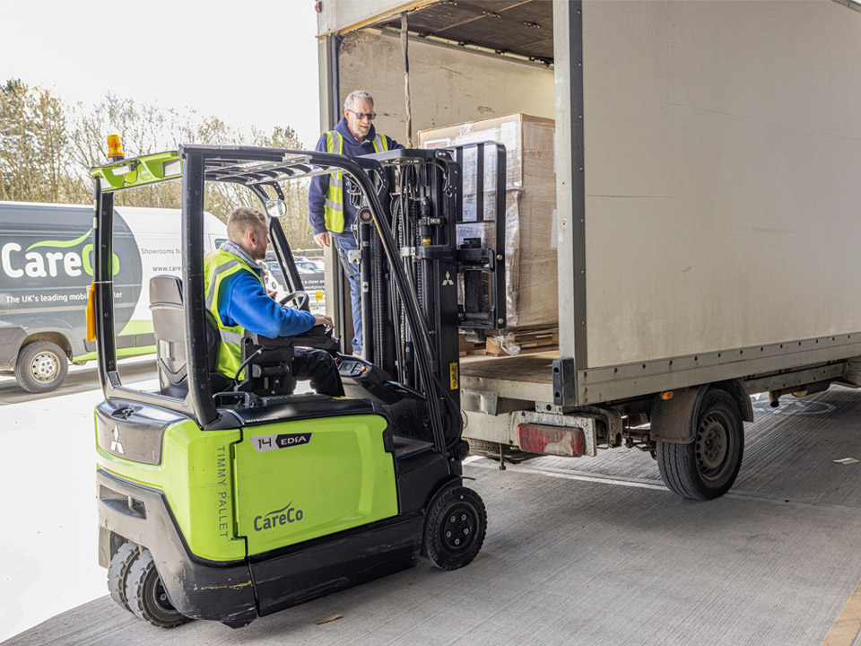 CareCo UK Case Study - Mitsubishi Forklift Trucks